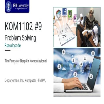 Computational Thinking Pseudocode Ppt