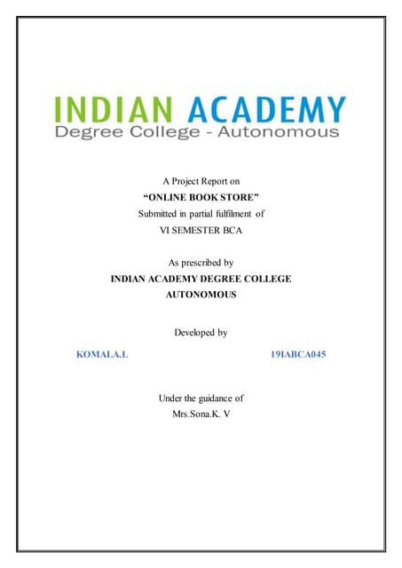 Online book store management system project.pdf