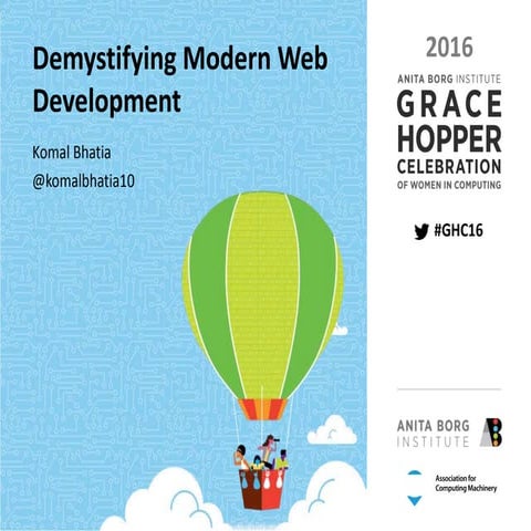 Demystifying Modern Web Development | PPTX