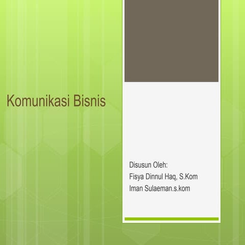 PPT KOMUNIKASI | PPTX