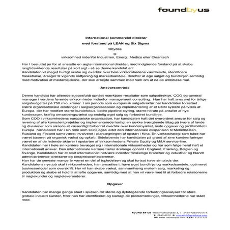 Mini CV for Michael Gosden - DK version | PPTX