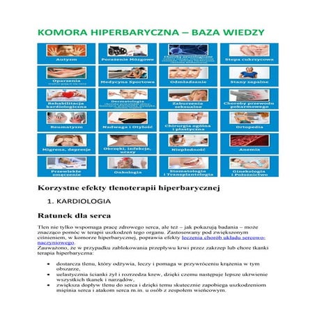 Komora hiperbaryczna baza wiedzy | PDF