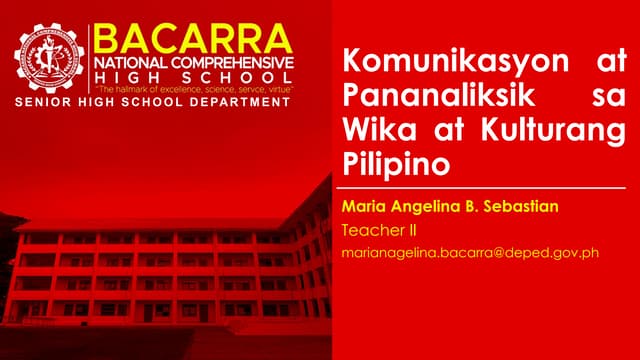 FILIPINO 11.KOMUNIKASYON AT PANANALIKSIK SA WIKA AT KULTURANG PILKIPINOAntas_ng_wika.ppt