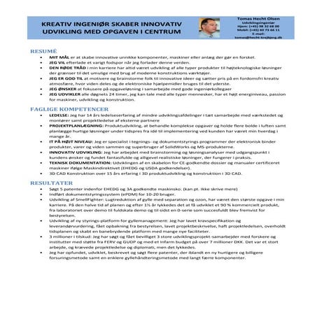 CV - Kompetencer 2017 | PDF