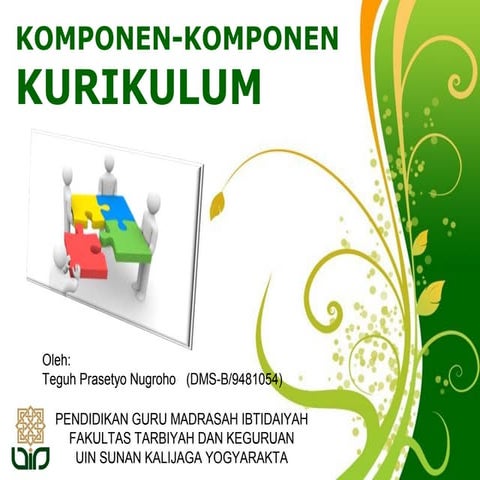 Komponen komponen kurikulum | PPT