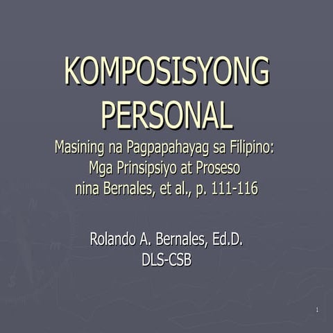 Komposisyong personal | PPT