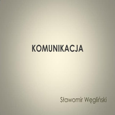 Komunikacja | PPT