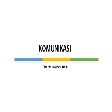Komunikasi | PPTX