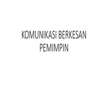 KOMUNIKASI BERKESAN PEMIMPIN.ppt