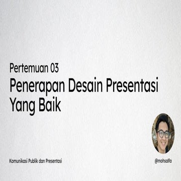 Komunikasi publik dan presentasi 03 | PDF