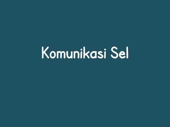 Komunikasi sel | PPT