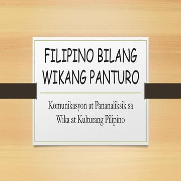 Wikang Panturo