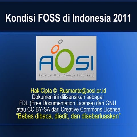 Komunitas dan kondisi_foss_di_indonesia | ODP