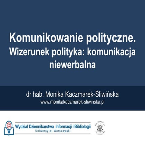 KomunikacjaNiewerbalnaPolityka | PPSX