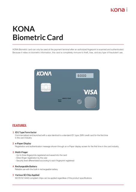 Kona dCVV Card | PDF