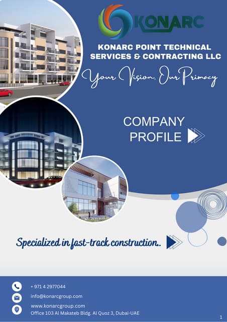 Construction Company Profile template | PPT