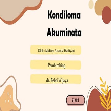 kondiloma akuminata laporan kasus lengkap | PPTX