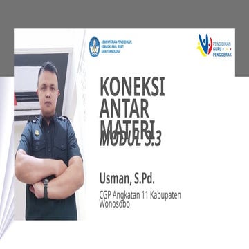 KONEKSI ANTAR MATERI MODUL 3.3 USMAN, S.Pd..pptx