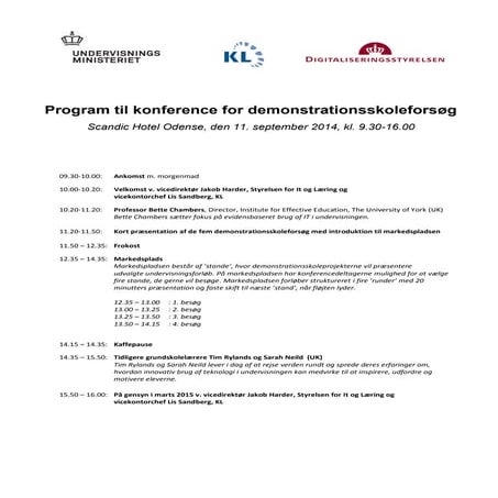 Konference om Demonstrationsskoler | PDF