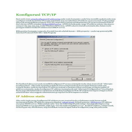 Cara Setting IP Address | PPTX