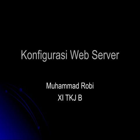 Konfigurasi web server | PPT