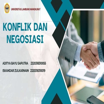 Perilaku Organisasi "Konflik dan Negosiasi 2024".pptx