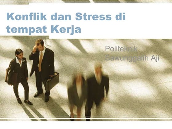 MANAJEMEN STRESS KERJA | PPT