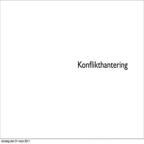 Konflikthantering | PDF