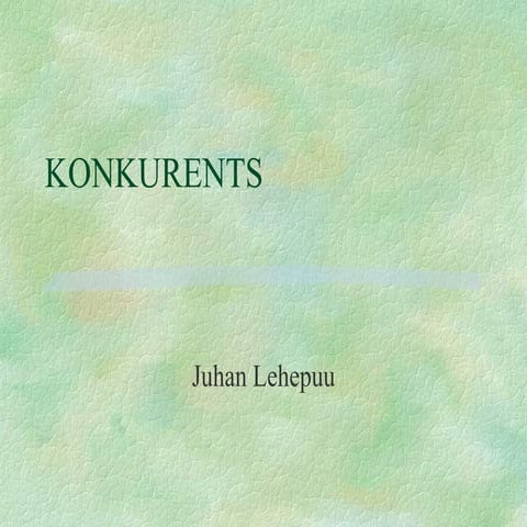 Konkurents | PDF