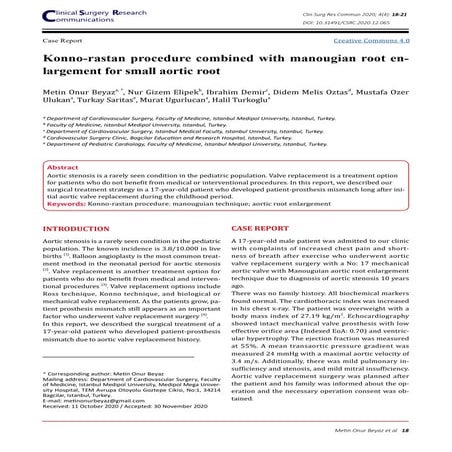 Konno rastan procedure combined with manougian root enlargement for ...