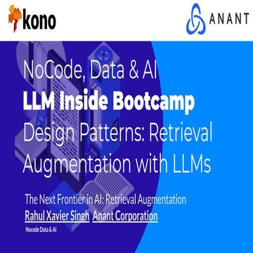 Nocode Data And Ai Llm Inside Bootcamp Episode 6 Design Patterns