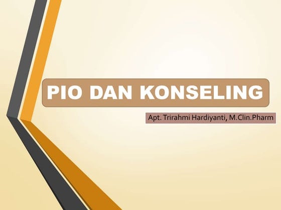 Pelayanan Informasi Obat (PIO) | PPTX
