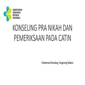 KONSELING PRA NIKAH DAN PEMERIKSAAN PADA CATIN.pptx