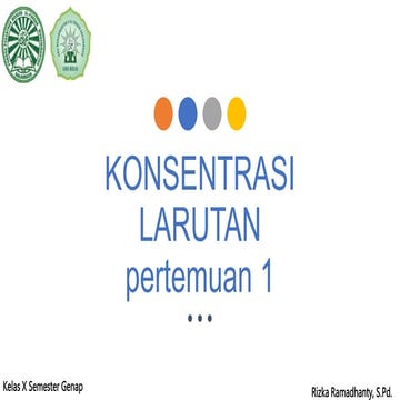 KONSENTRASI LARUTAN KIMIA PERTEMUAN 1.pptx
