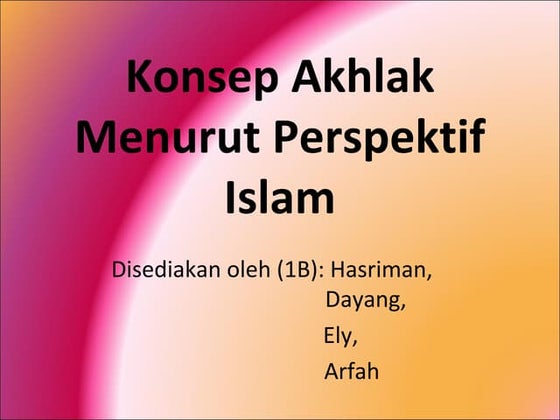 Powerpoint Akhlak | PPTX