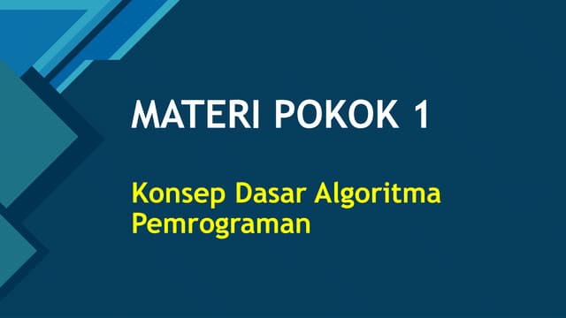 Presentasi Algoritma Pemrograman | PPTX