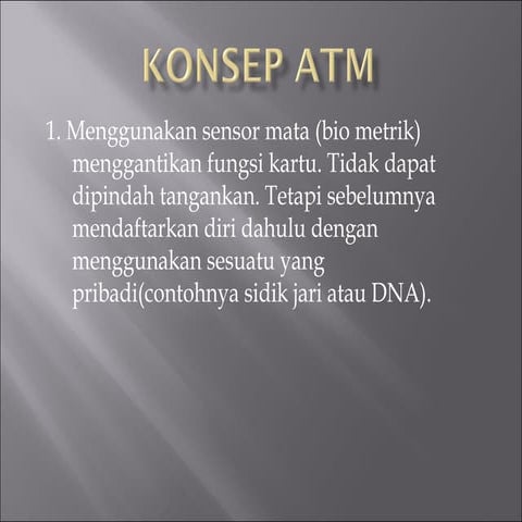 Konsep ATM | PPT