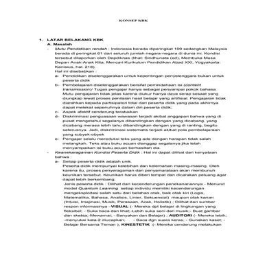 Konsep kbk | PDF