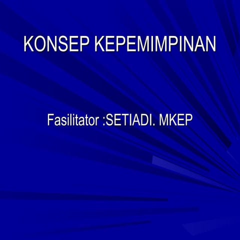 Konsep kepemimpinan-std | PPT