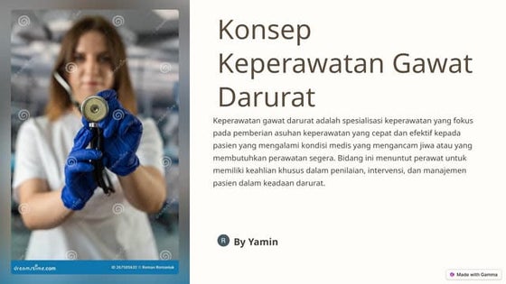 konsep kegawatdaruratan dalam keperawatan | PPT