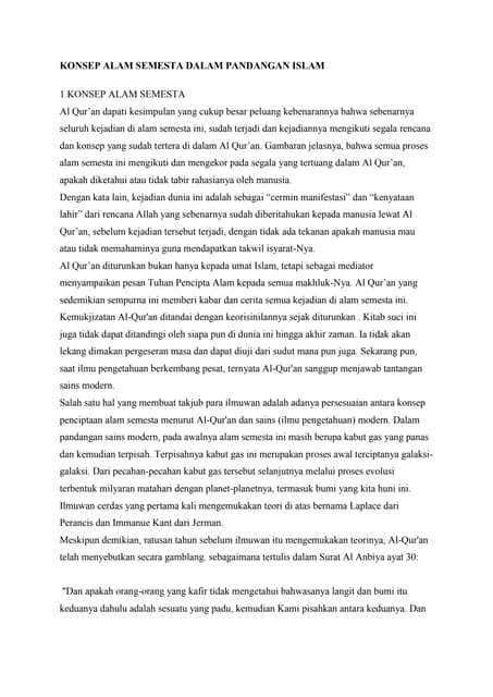 Teori Terbentuknya Alam Semesta | PPT