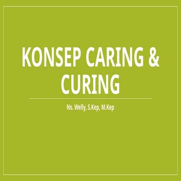 KONSEP CURING DAN PERBEDAAN DENGAN CARING | PPT