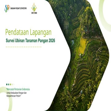 kumpulan Konsep dan Definisi Survei Ubinan 2026 | PPTX