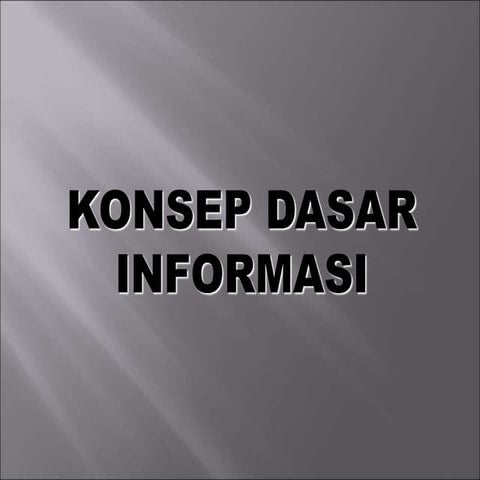 Data dan informasi | PPT