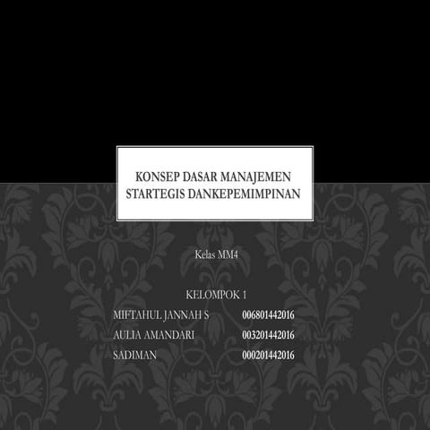Konsep Dasar Manajemen Pptx