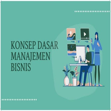 Konsep dasar manajemen bisnis | PDF