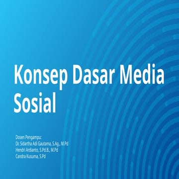 Digital Society: Basic Concepts of Social Media | PPTX