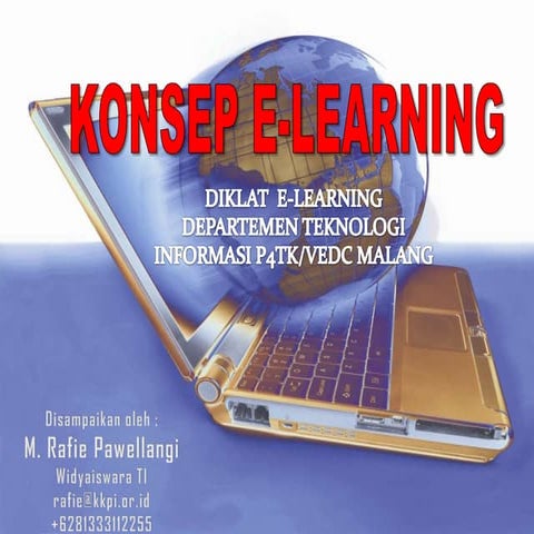 Konsep e learning | PPTX