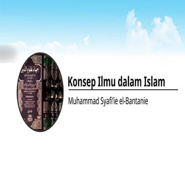 Konsep Ilmu dan Hikmah dalam Islam mesjid assurur ust muhammad syafei ...