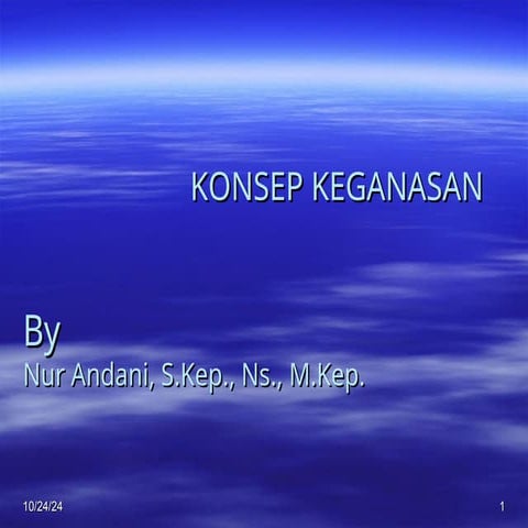 Konsep keganasan dalam mata kuliah patofisiologi keperawatan | PPT